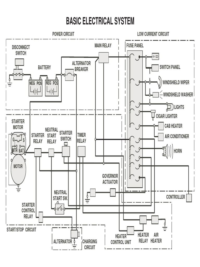 Sistema Electrico - Excavadora 322 CAT PDF | PDF | Relay | Switch