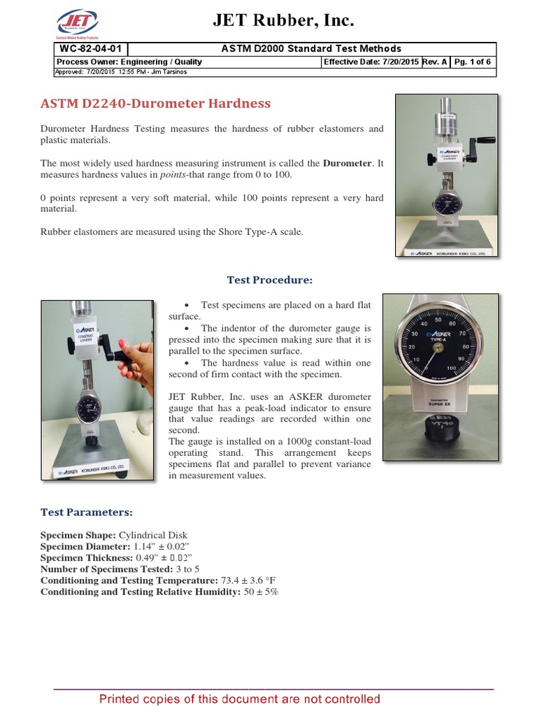 ASTM D2000 Standard Test Methods | Sheet Metal | Mechanical Engineering