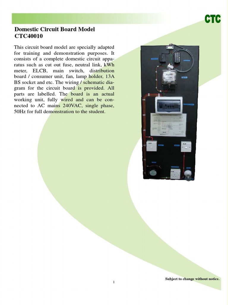 CTC Domestic Circuit Board Model | PDF