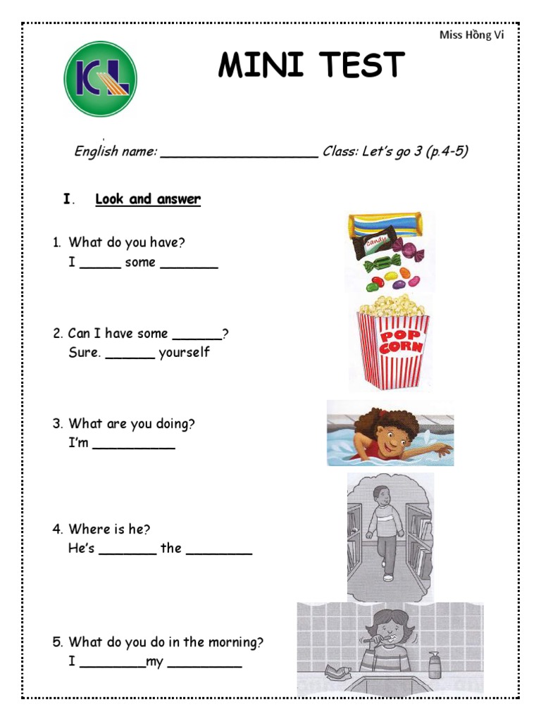 Let's Go 3 - Test (p4-5)