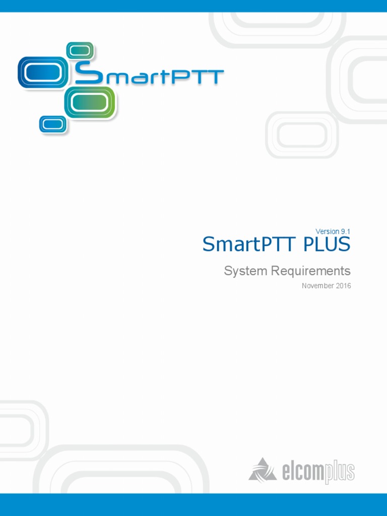 SmartPTT PLUS System Requirements | PDF | Port (Computer Networking) | Transmission Control Protocol