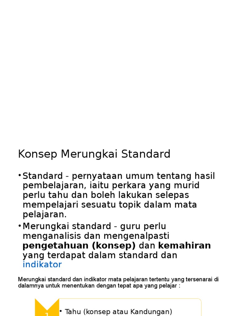 Konsep Merungkai Standard | PDF