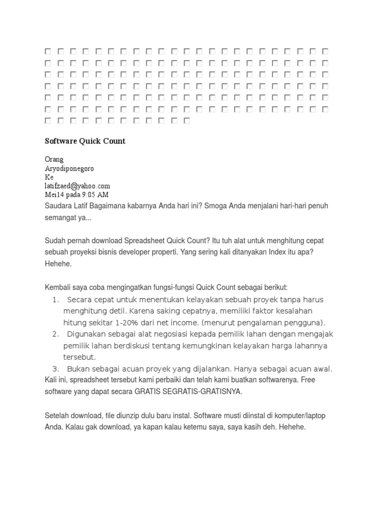 Software Quick Count New | PDF