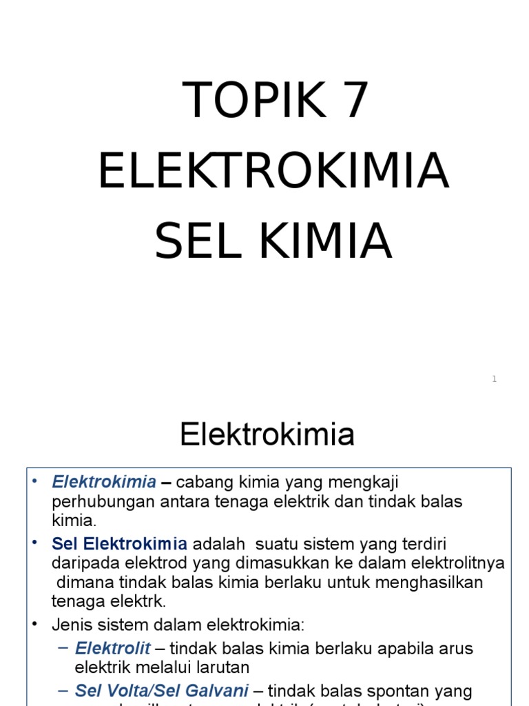 Elektrokimia7 - Sel Voltan | PDF