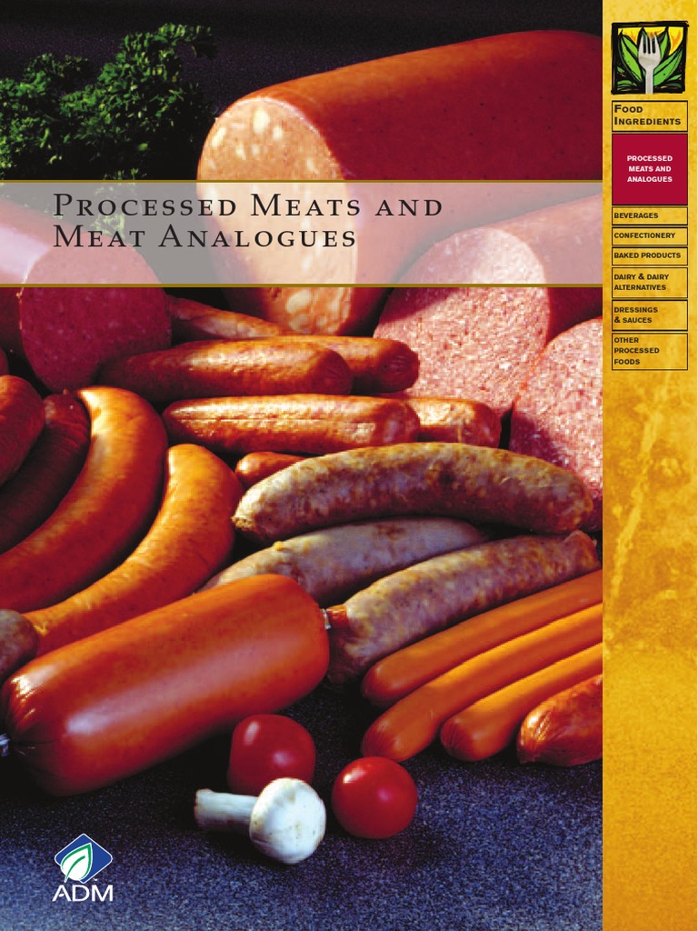 Processed Meats and Meat Analogues: OOD Ngredients | Download Free PDF ...