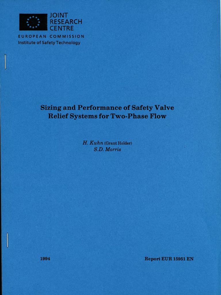 Sizing and Performance of Safety Valve Relief Systems For Two-Phase ...