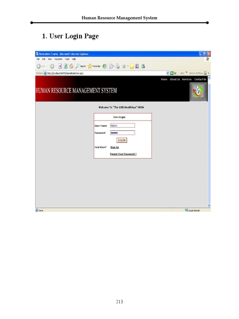 HRMS Project Report Final | PDF