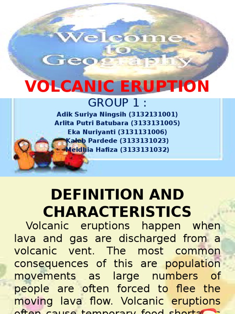 Power Point Volcanic Eruption | PDF | Types Of Volcanic Eruptions | Volcano