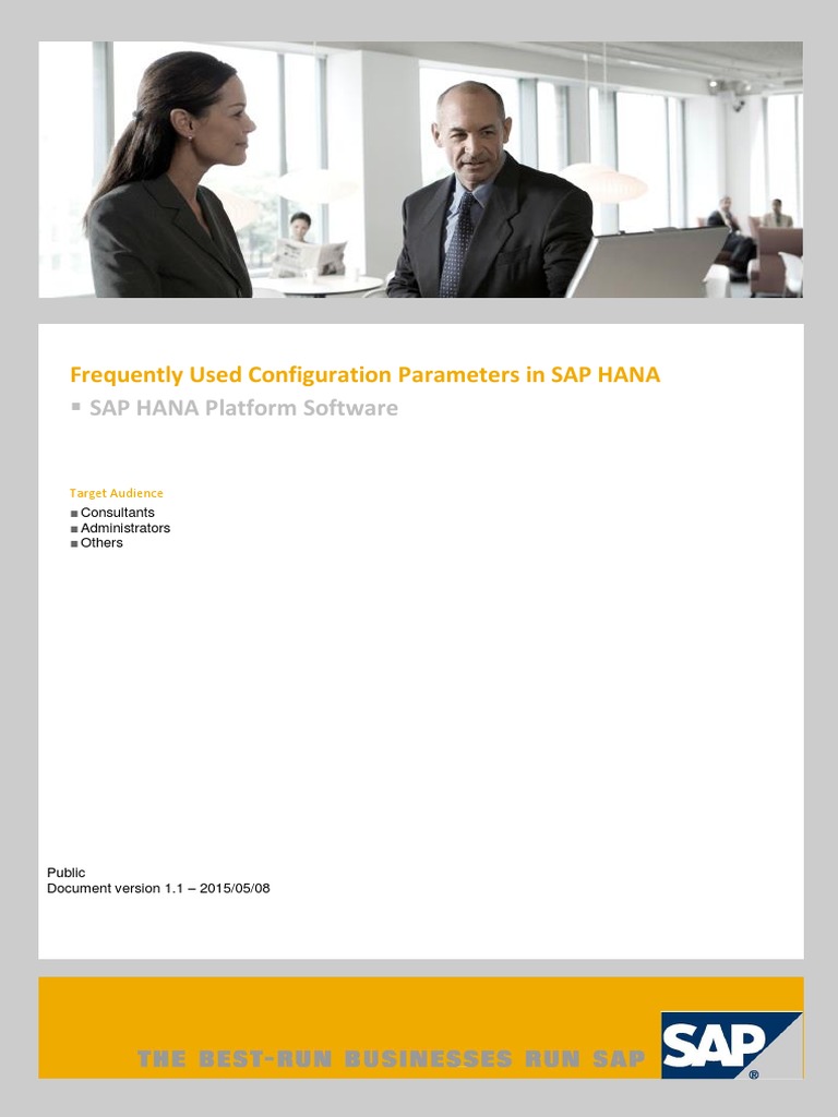 Frequently Used Configuration Parameters in SAP HANA | Download Free PDF | Backup | Computer Network