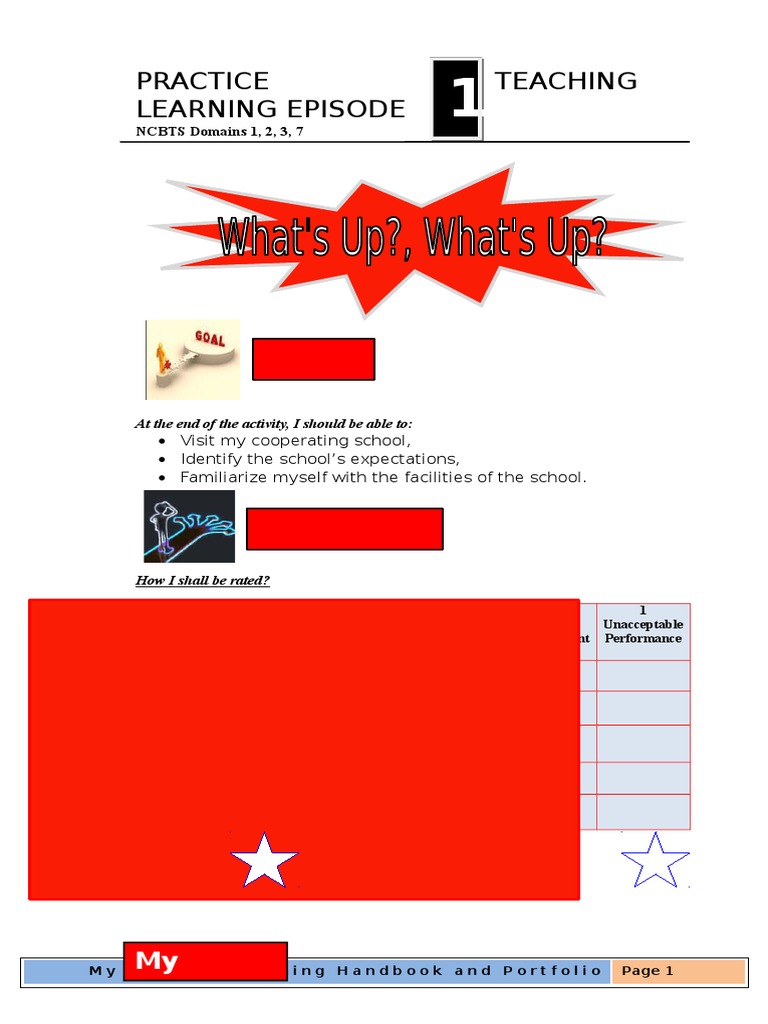 Practice Teaching Learning Episode: Oals My Goals | PDF | Teachers ...