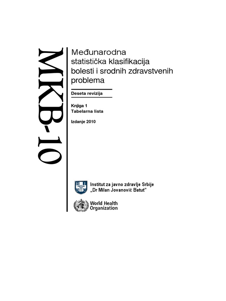 MKB-10 2010knjiga1 PDF | PDF