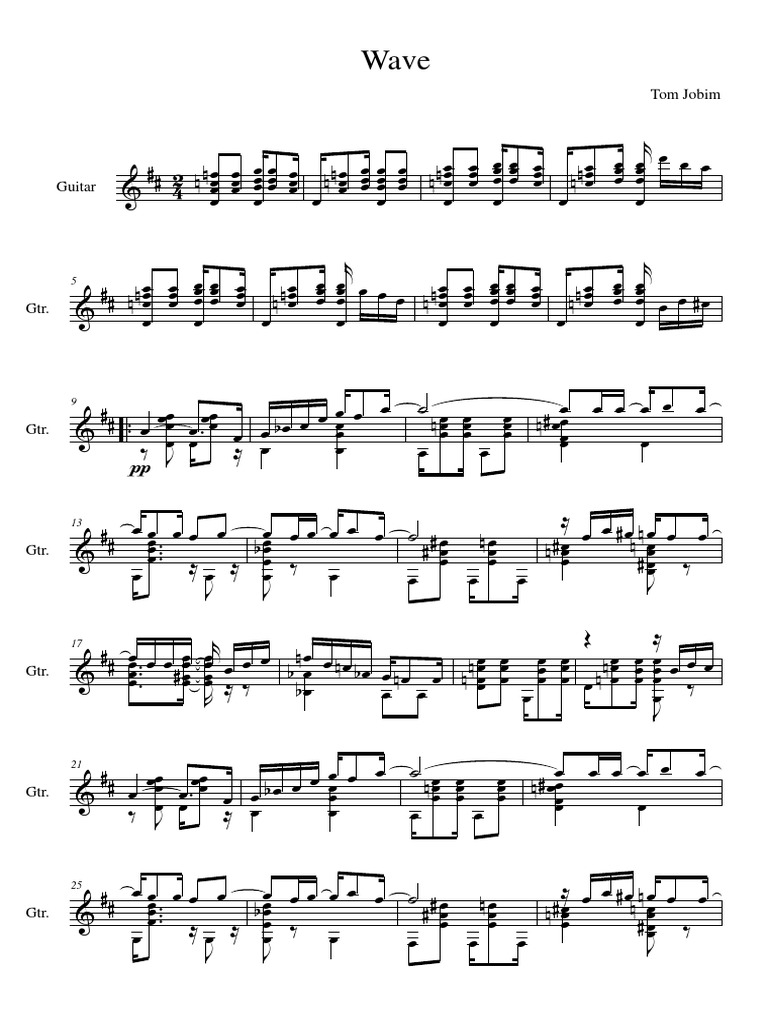 Wave - Tom Jobim | PDF