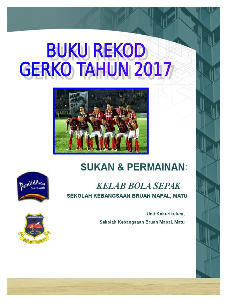 Muka Depan Buku Rekod Kokurikulum