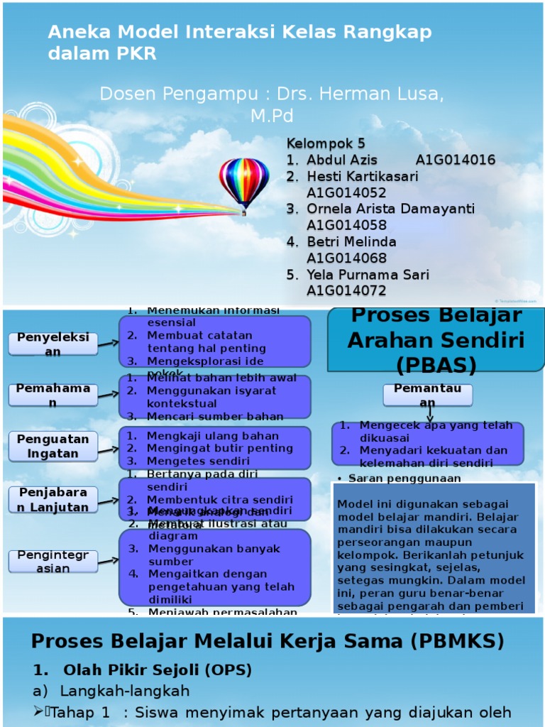 Aneka Model Interaksi Kelas Rangkap Dalam PKR | PDF