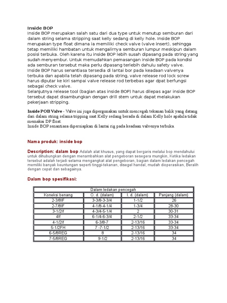 Inside BOP Well Control | PDF