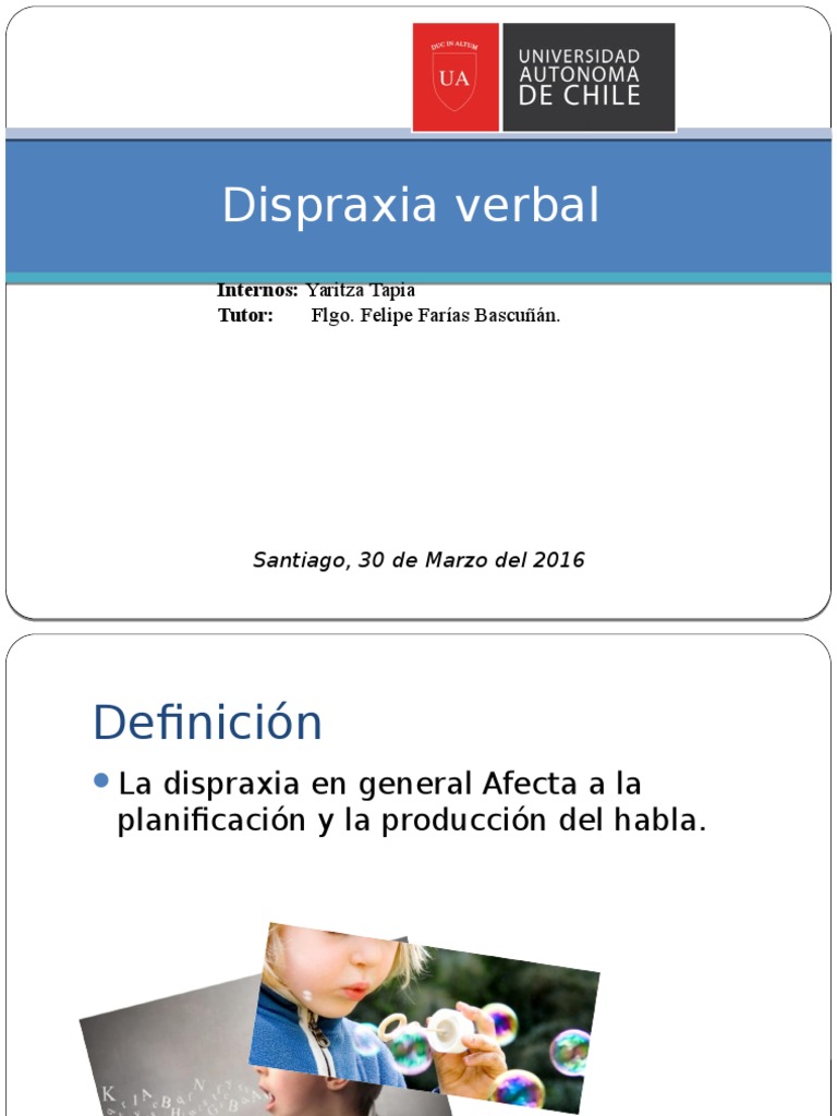 Dispraxia Verbal | PDF