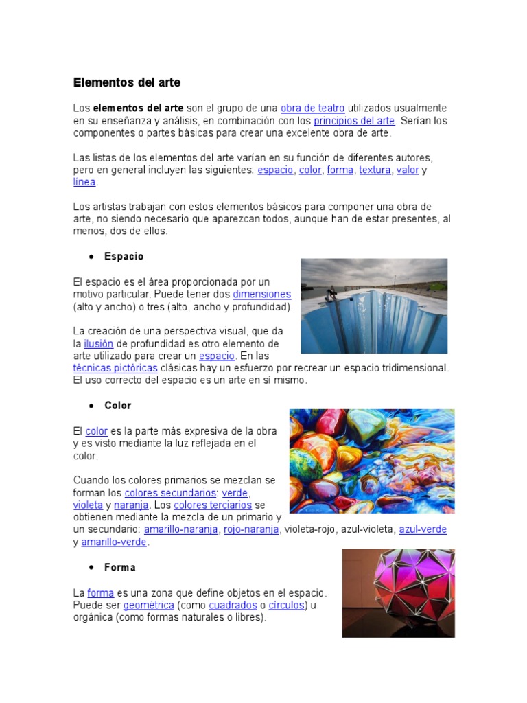 Elementos Del Arte | PDF | Diseño de comunicacion | Visión