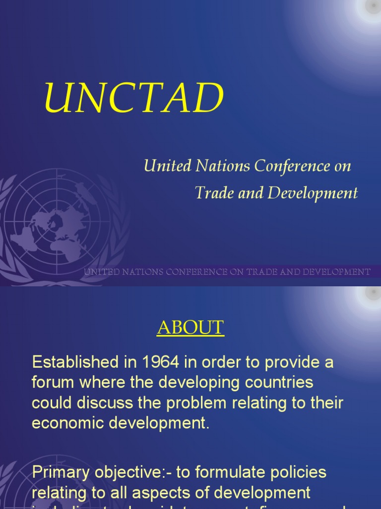 Unctad: United Nations Conference On Trade and Development | PDF ...