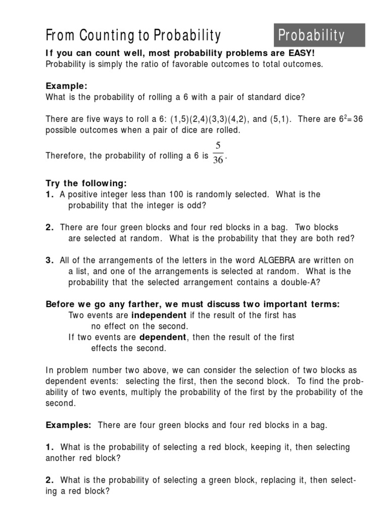 Probability PDF | PDF