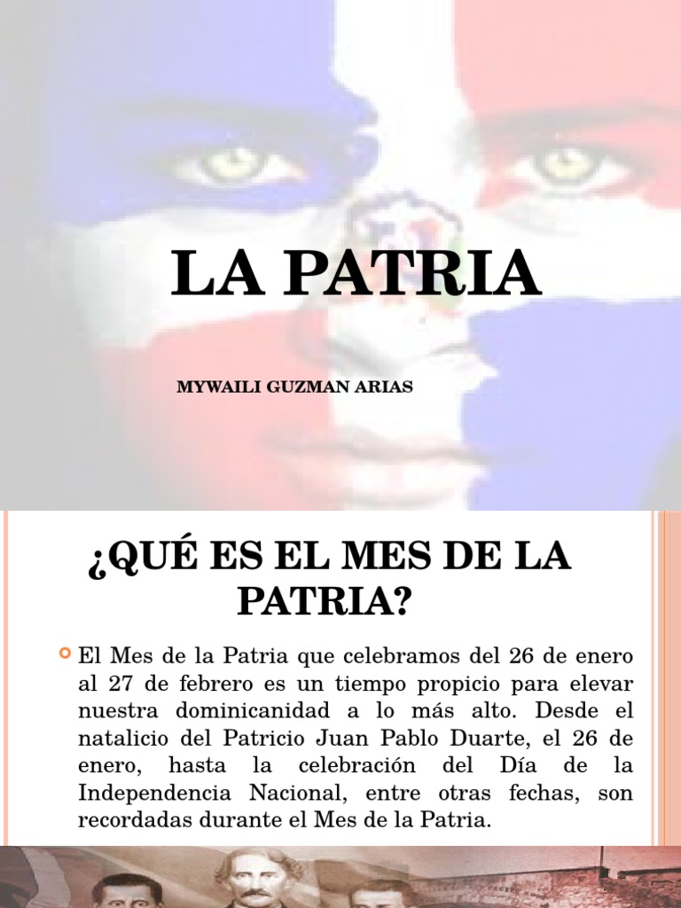 Mes de la Patria: Símbolos y Significado | PDF | República Dominicana ...