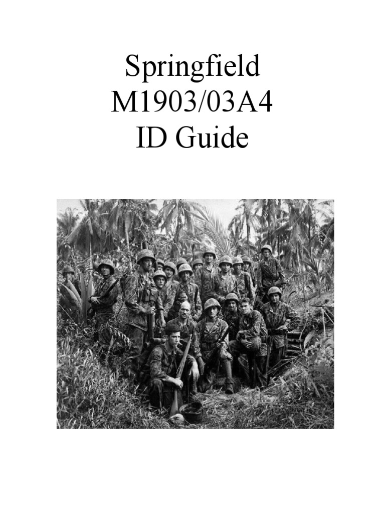 1903 Springfield Identification Guide | PDF | Firearms | Military ...