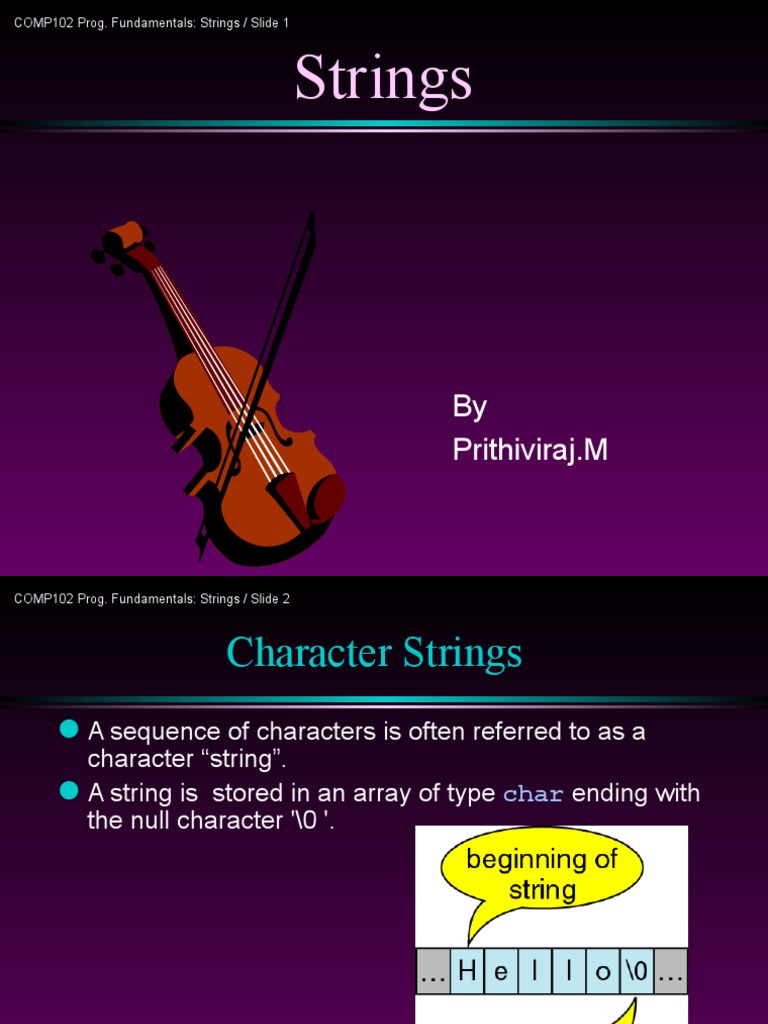 Strings Pdf String Computer Science Array Data Type 