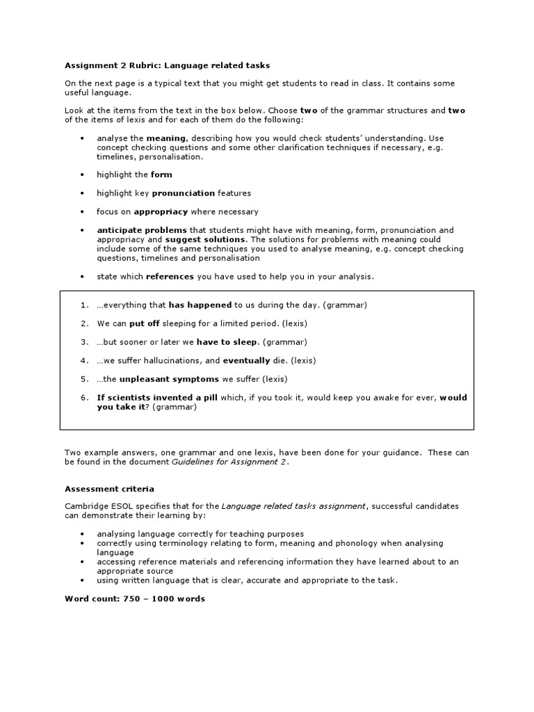 Assignment 2 - Language Related Tasks - 2 | PDF | Linguistics | Human ...