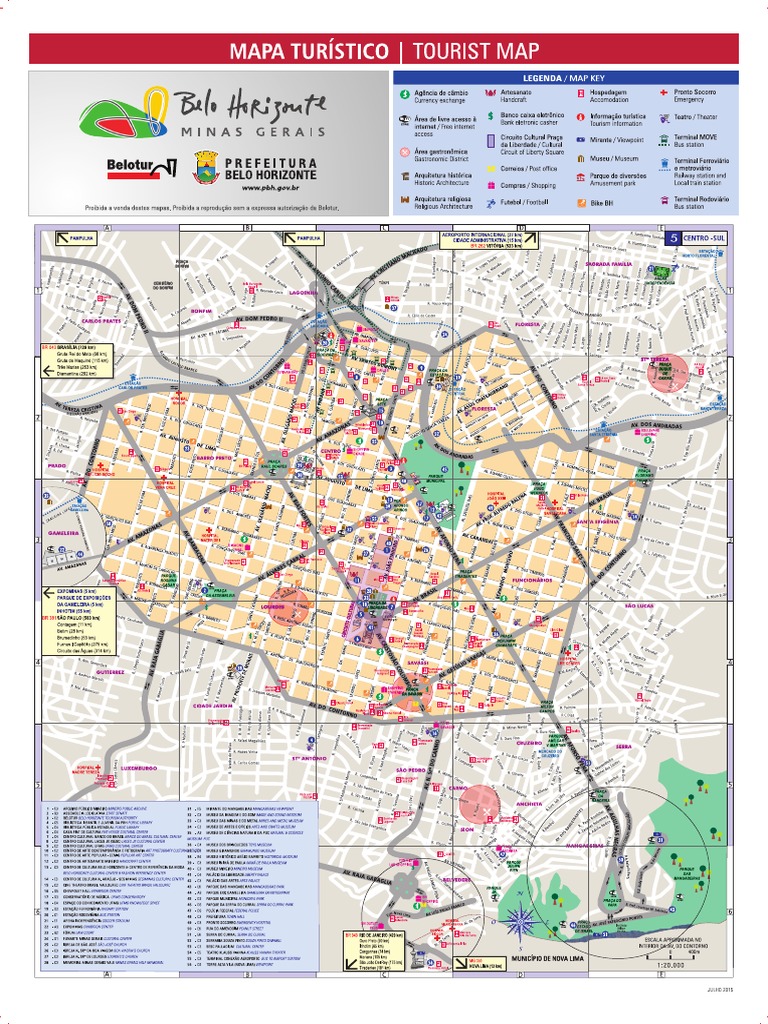 Mapa Turistico de Belo Horizonte | PDF