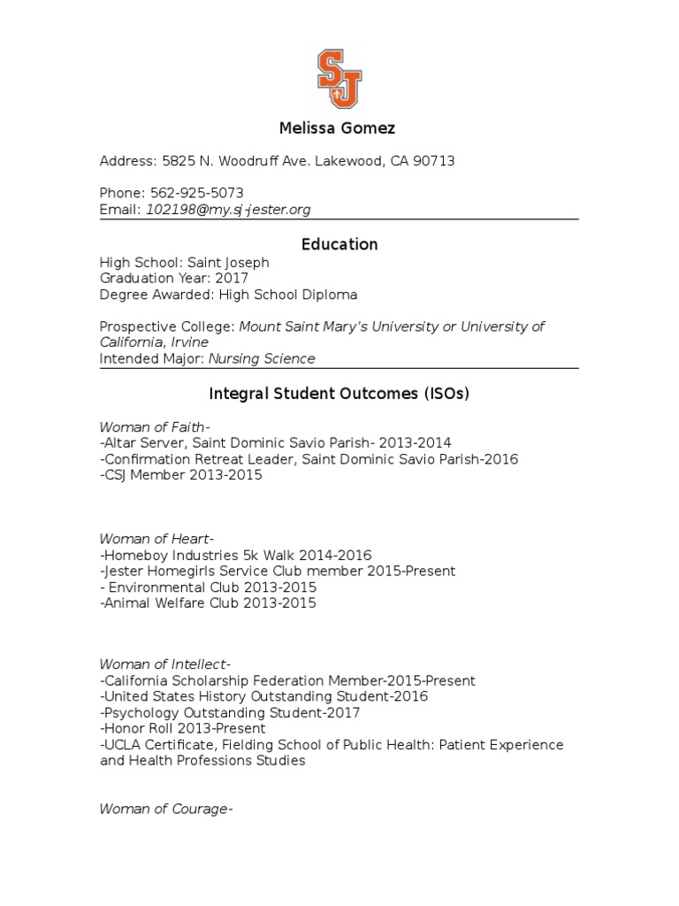 Isos Resume | PDF