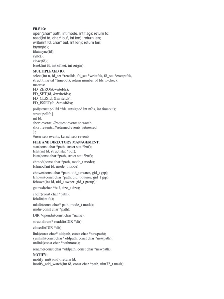 Open Char Path Int Mode Int Flag Return Fd Read Int Fd Char Buf Int Len Return Len Write