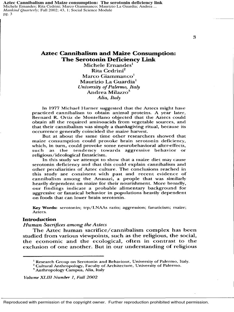 Aztec Cannibalism | PDF