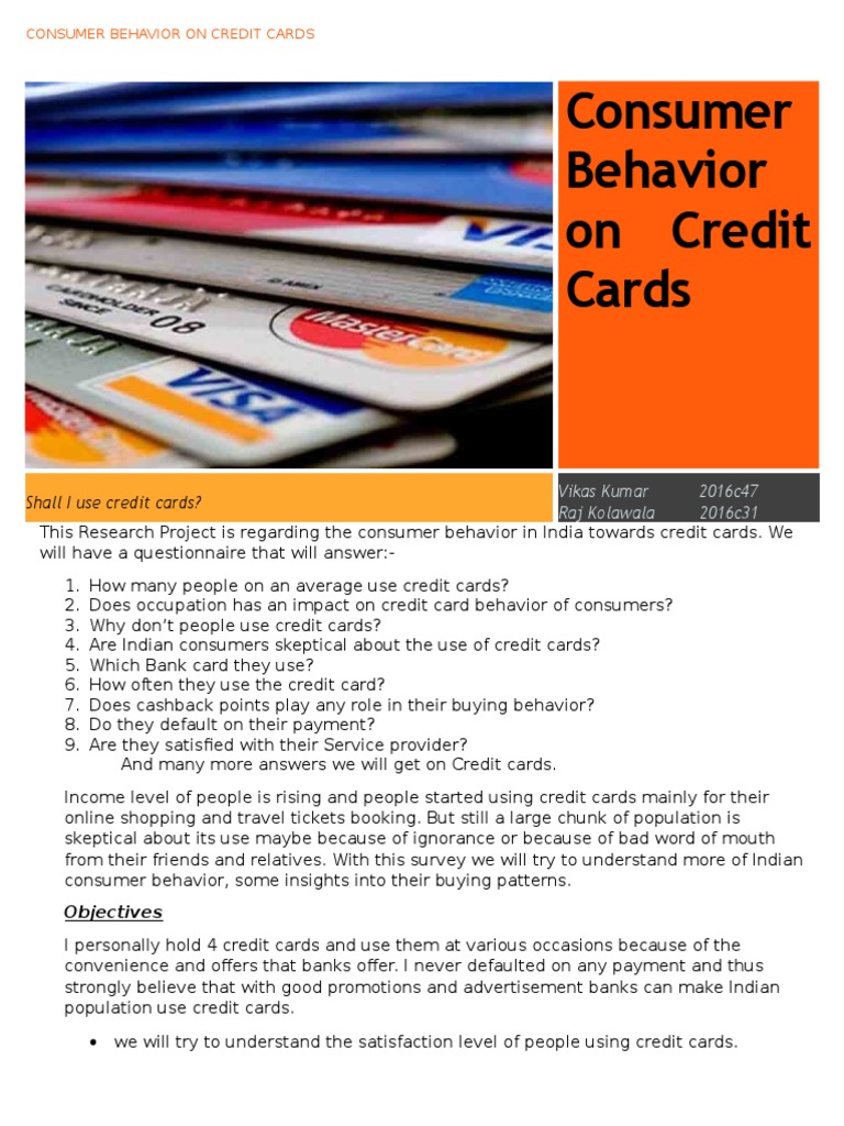 Research Project Credit Cards | PDF | Visa Inc. | Credit Card