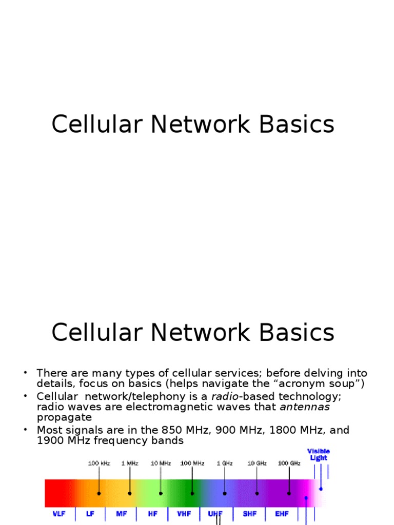 Cellular Network Basics Explained | PDF | Cellular Network | High Speed ...