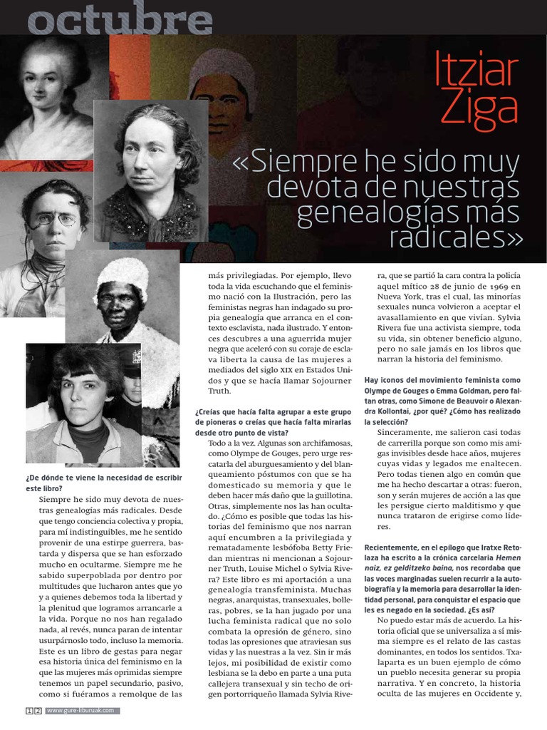 Itziar Ziga Malditas Entrevista PDF | PDF | Feminismo | Estudios de género