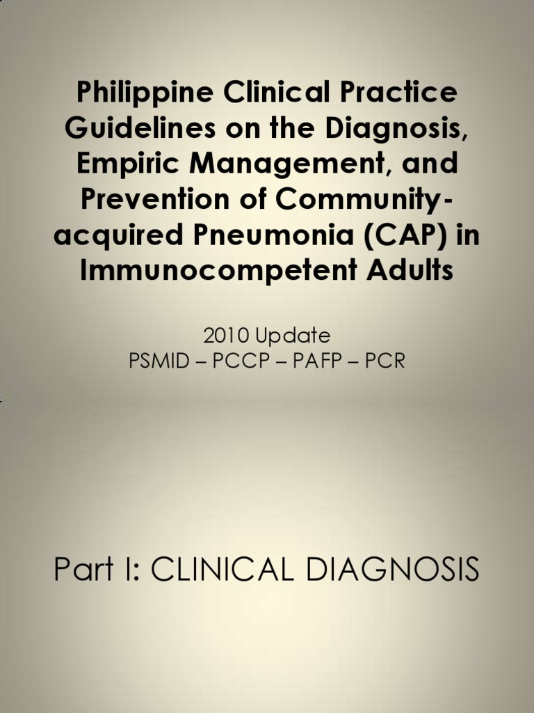 Cap Guidelines 2010 | PDF | Pneumonia | Antibiotics