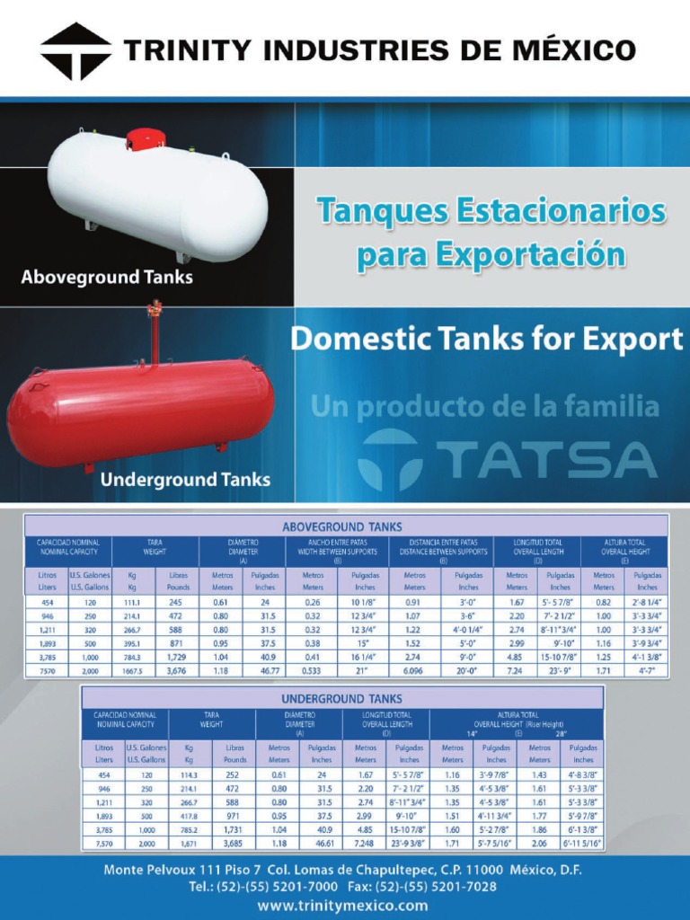 Tanques Trinity Mexico PDF | PDF
