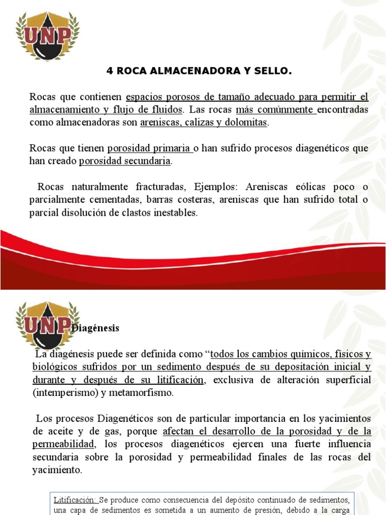 Roca Almacenadora - Sello | PDF | Depósito de petróleo | Roca (geología)