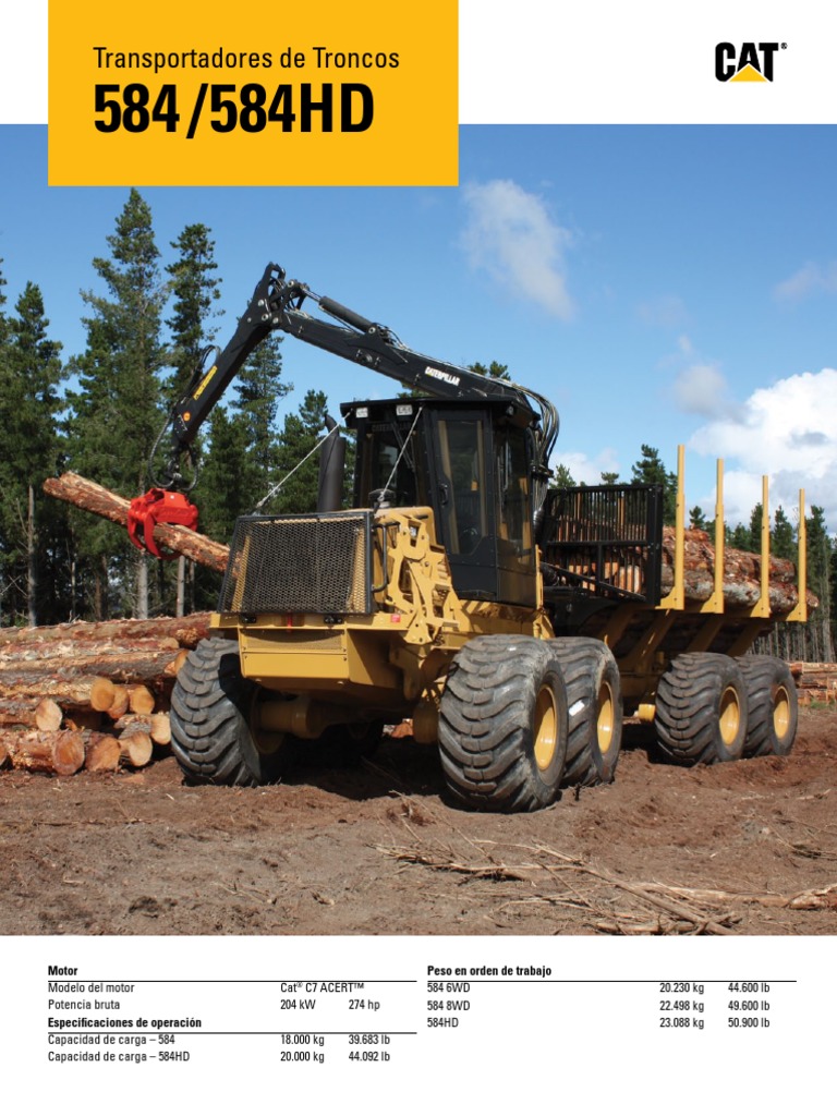 Transportador de troncos cat 584-HD.pdf | Axle | Pump