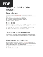 Pretty Rubik S Cube Patterns With Algorithms | PDF | Recreational ...