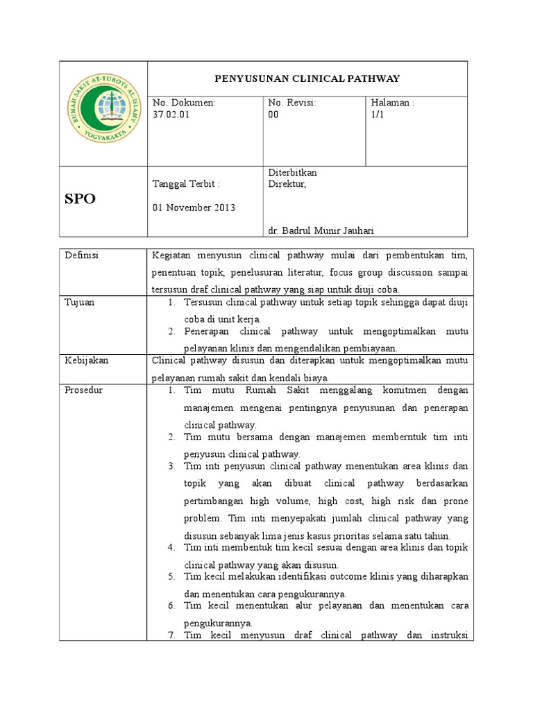 Spo Clinical Pathway | PDF