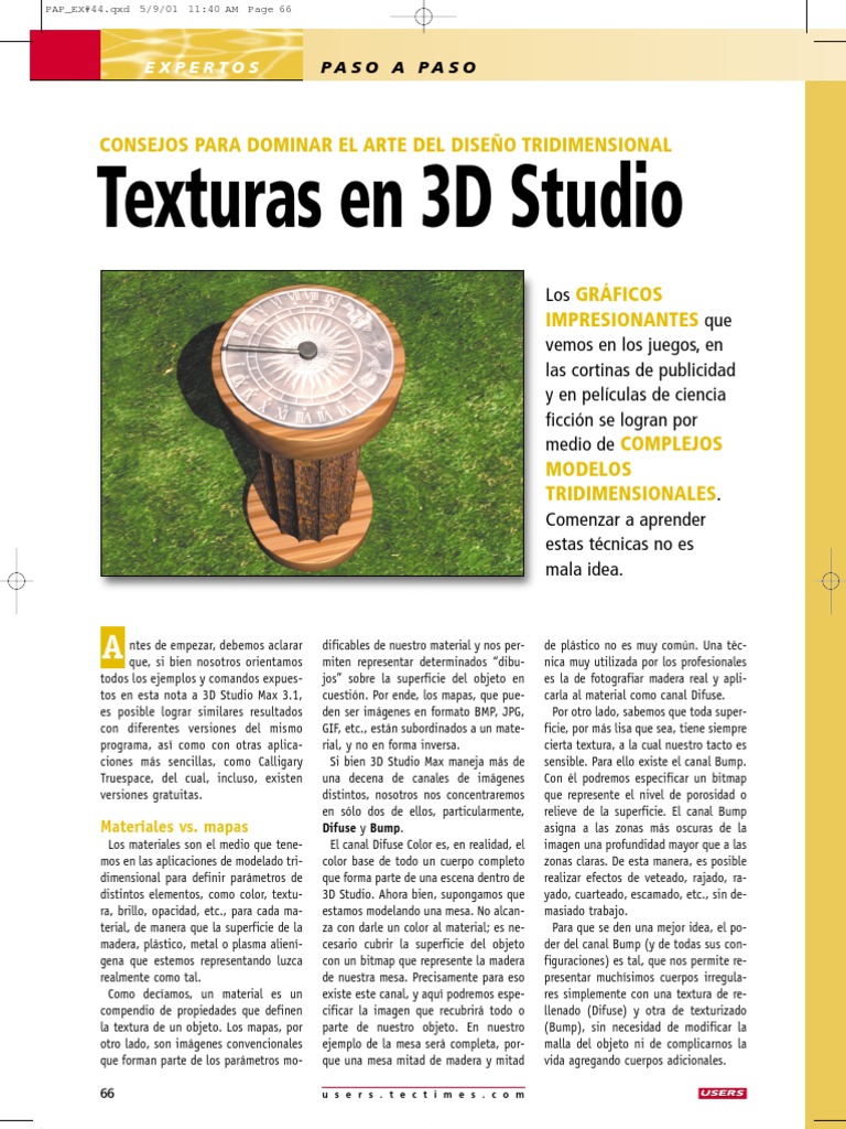 Texturas en 3D MAX - Paso A Paso | PDF | Color | Informática y ...