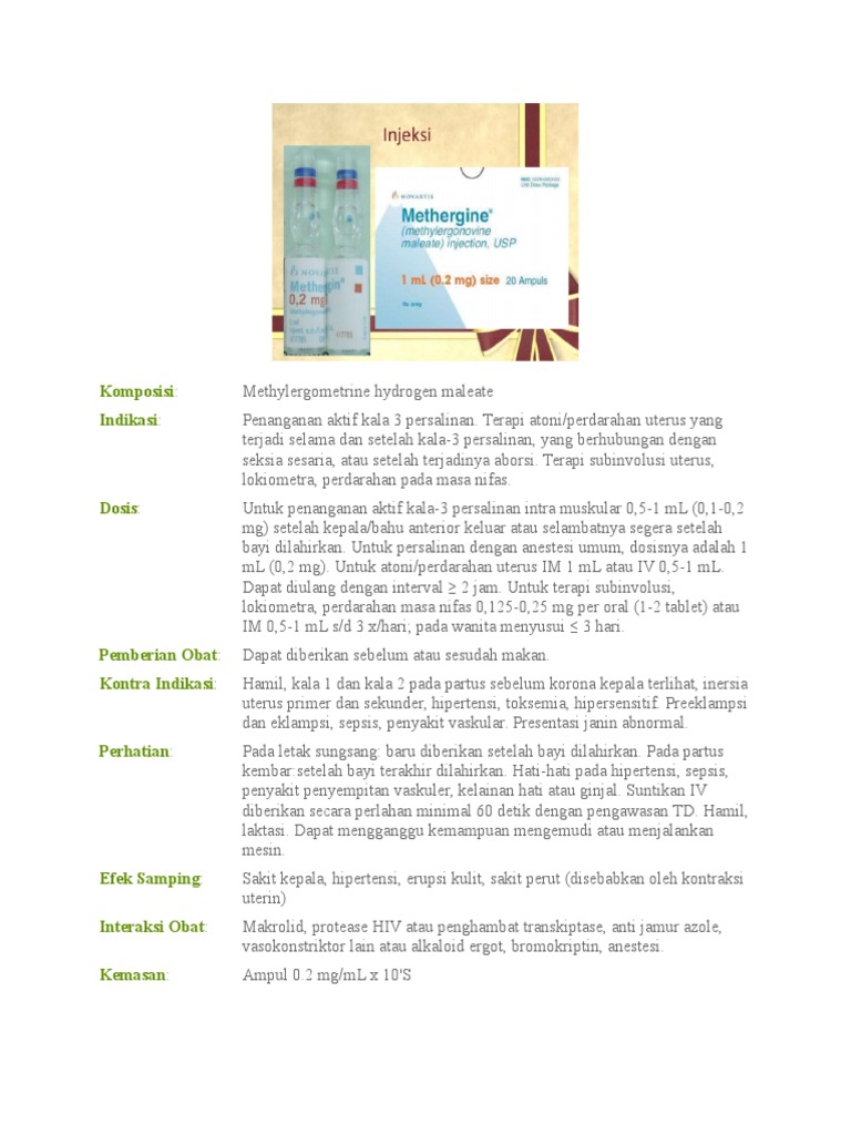 Obat Methergin | PDF