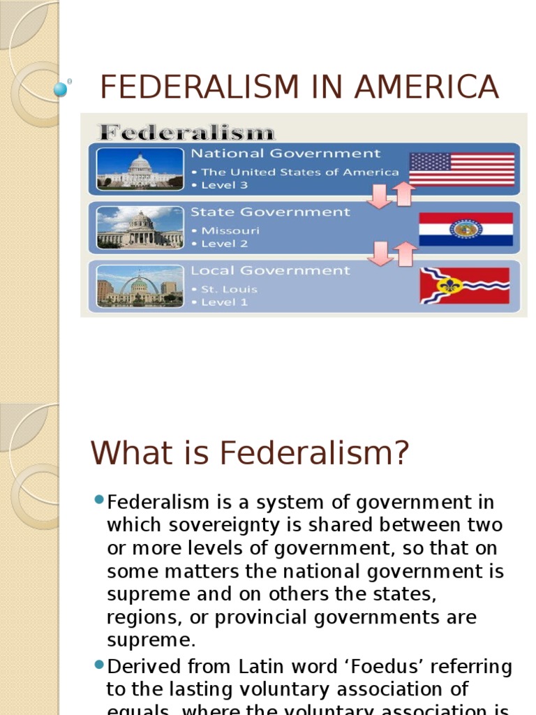 Federalism in America | PDF | Federalism | The United States