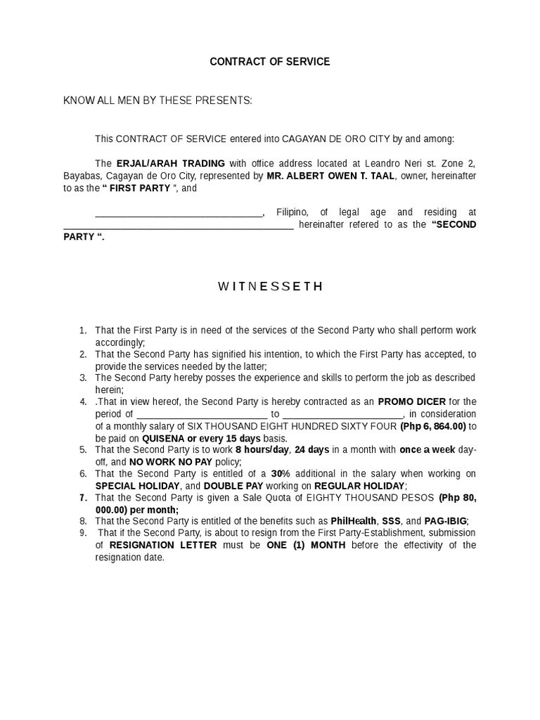 Know All Men by These Presents:: Witnesseth | PDF