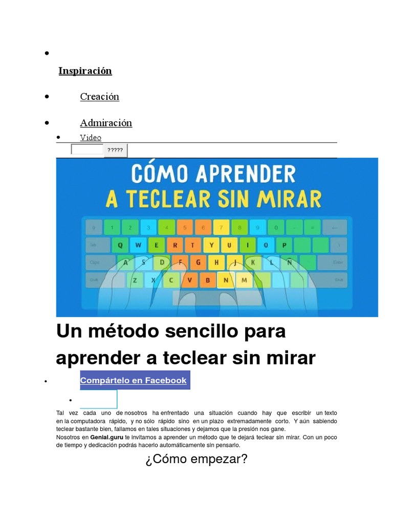 Aprender A Teclear | PDF | Mano | Teclado