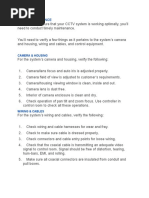 CCTV Maintenance Checklist Form - 15893 | PDF | Camera | Closed Circuit ...