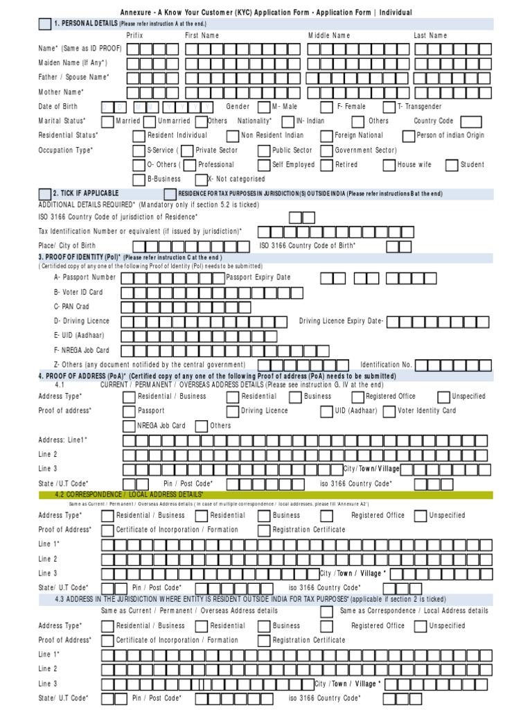 KYC1 | PDF | Identity Document | Government And Personhood