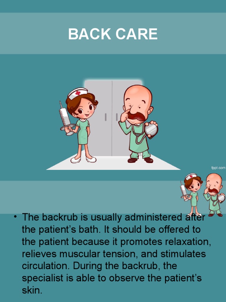 Back Care | PDF | Hygiene | Hand Washing