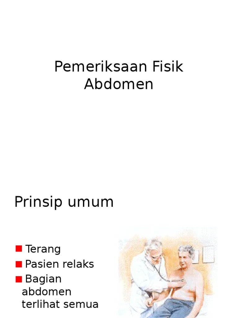 Pemeriksaan Fisik Abdomen | PDF