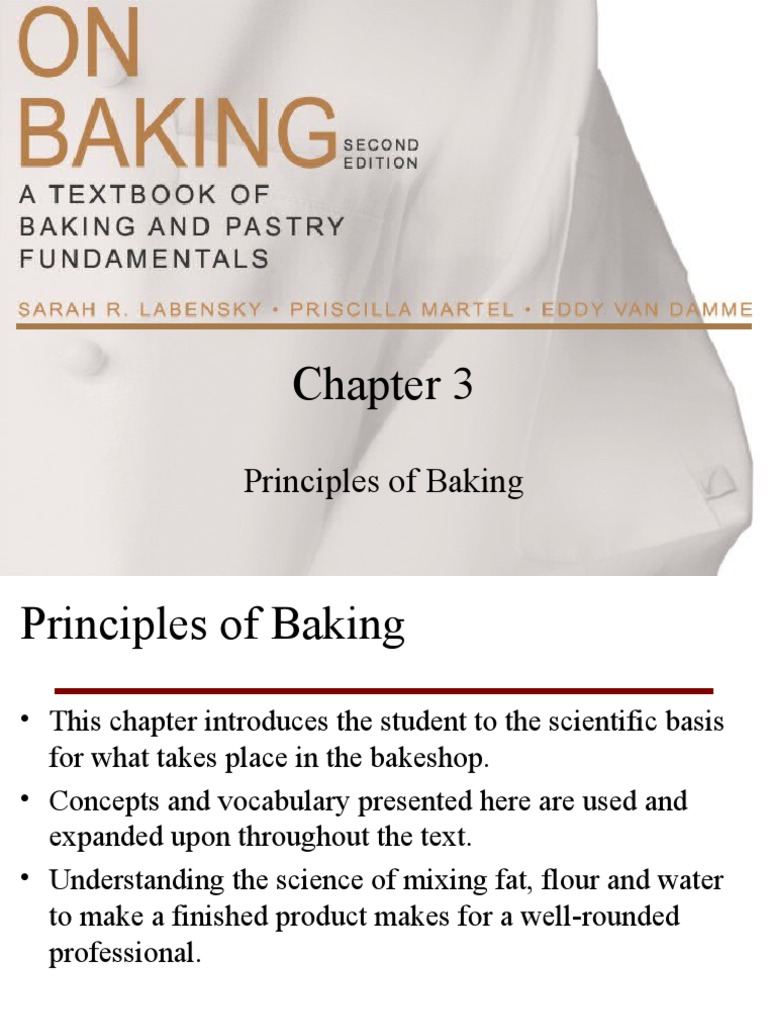 Chapter III - Principles of Baking | PDF | Taste | Dough